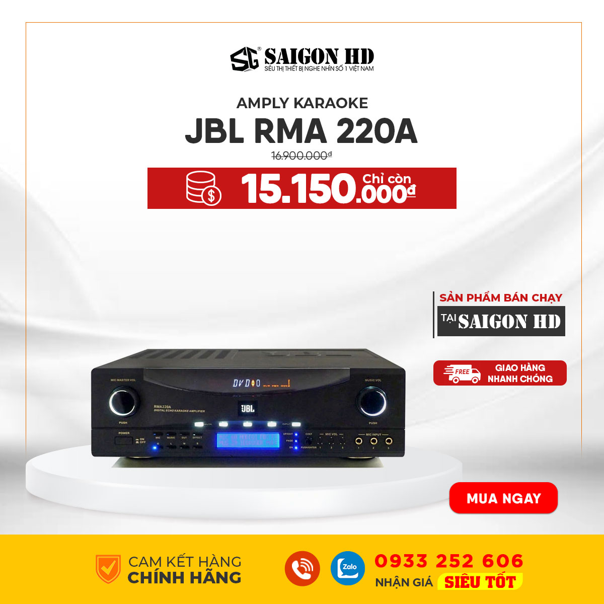Amply JBL RMA 220A | SAIGON HD